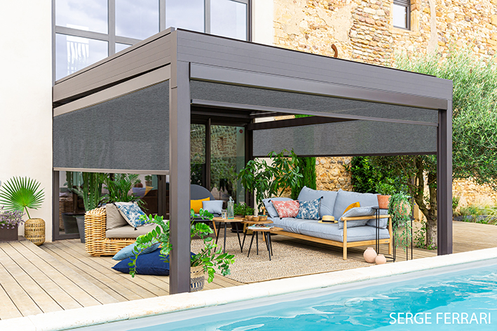 Store vertical extérieur connecté Ambio ZIP Profalux pro